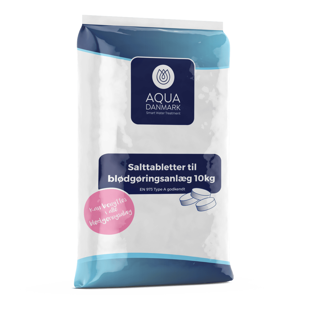 Bedste salttabletter til blødgøringsanlæg 15 x 10kg - Aqua Danmark